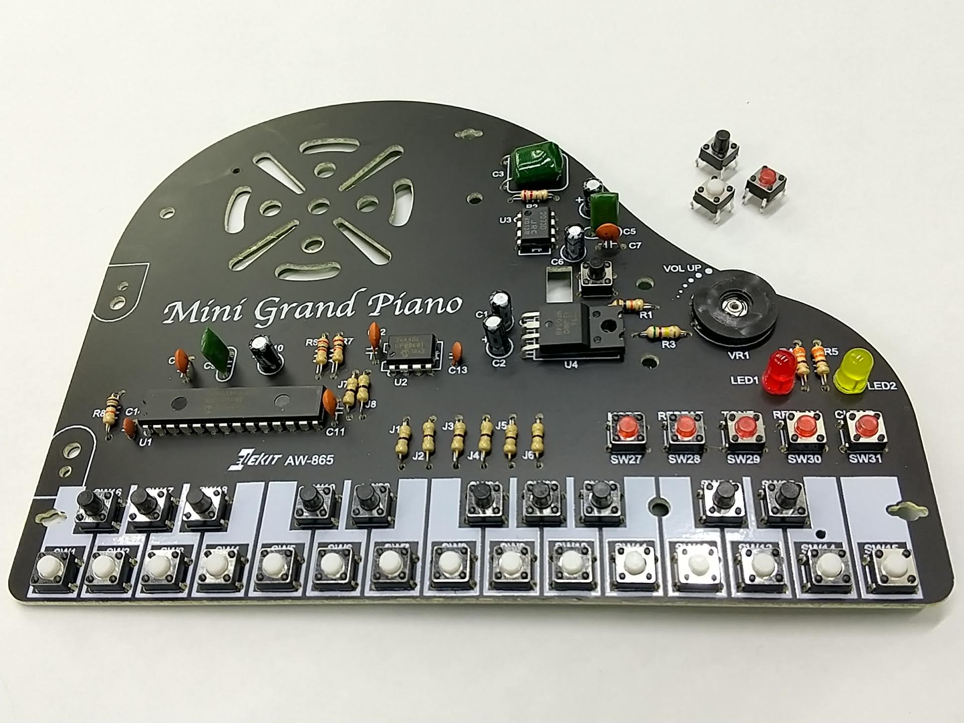 ELEKIT ミニ・グランドピアノを作ってみた | Studio-Doit 電子工作教室