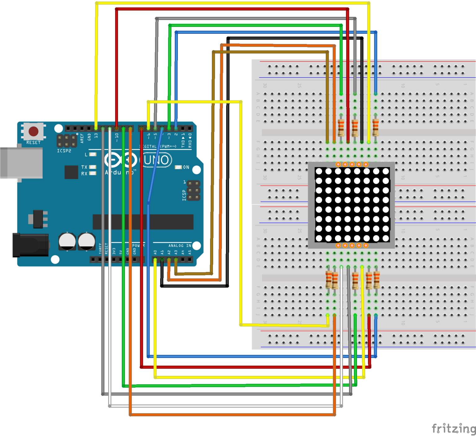 超簡単！ 電子工作教室「ドット・マトリックスLED」で「電光掲示板」 | Studio-Doit 電子工作教室